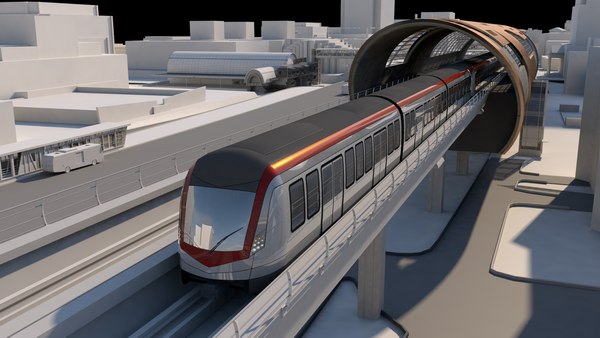 modelo 3d LRT KRL DAN TRANS YAKARTA - TurboSquid 2227581