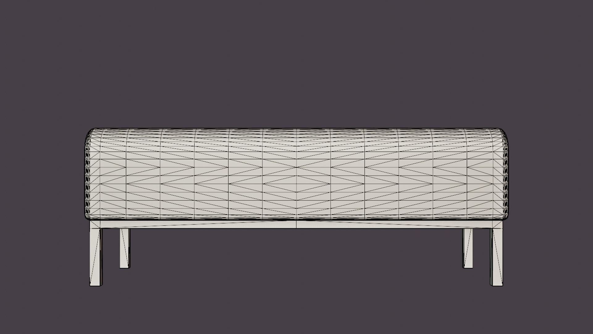 3D Tribeca Bench - TurboSquid 2213102