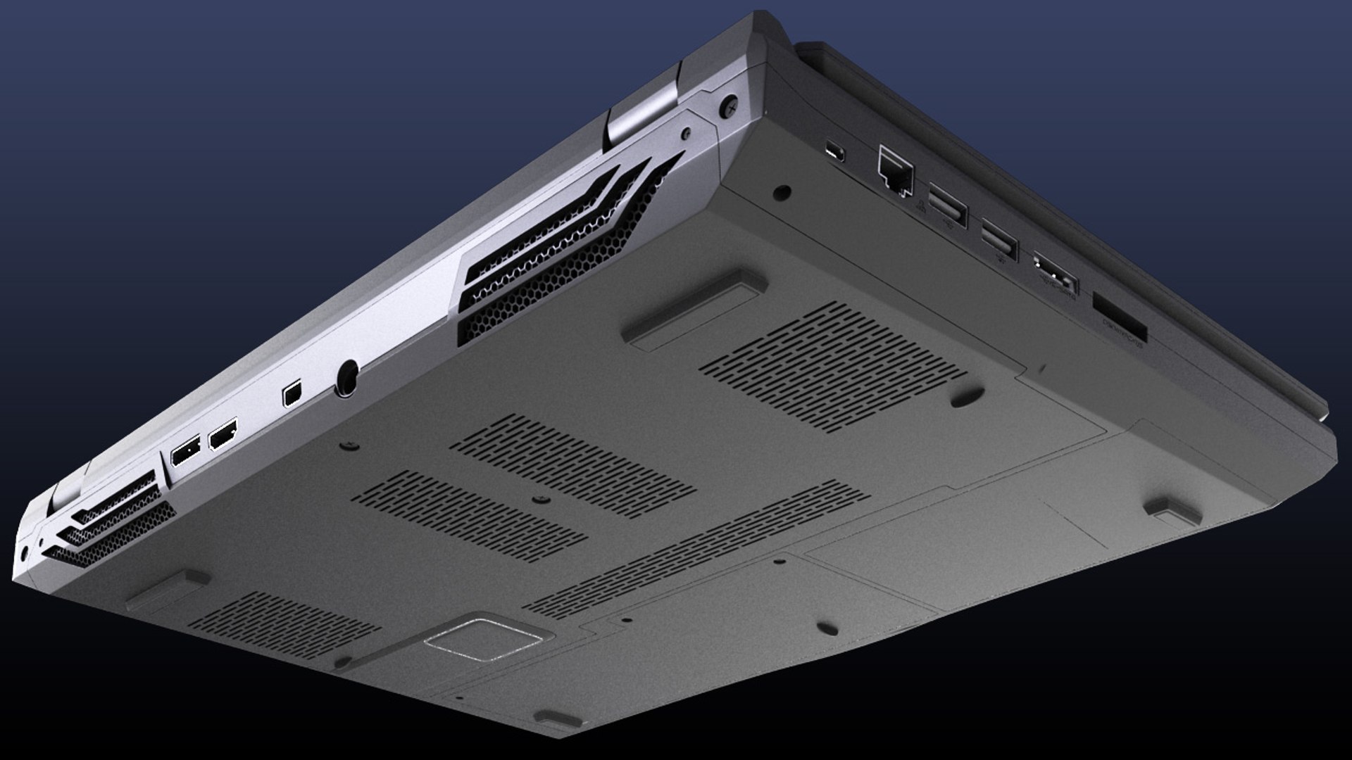 laptop computer realistic 3d obj