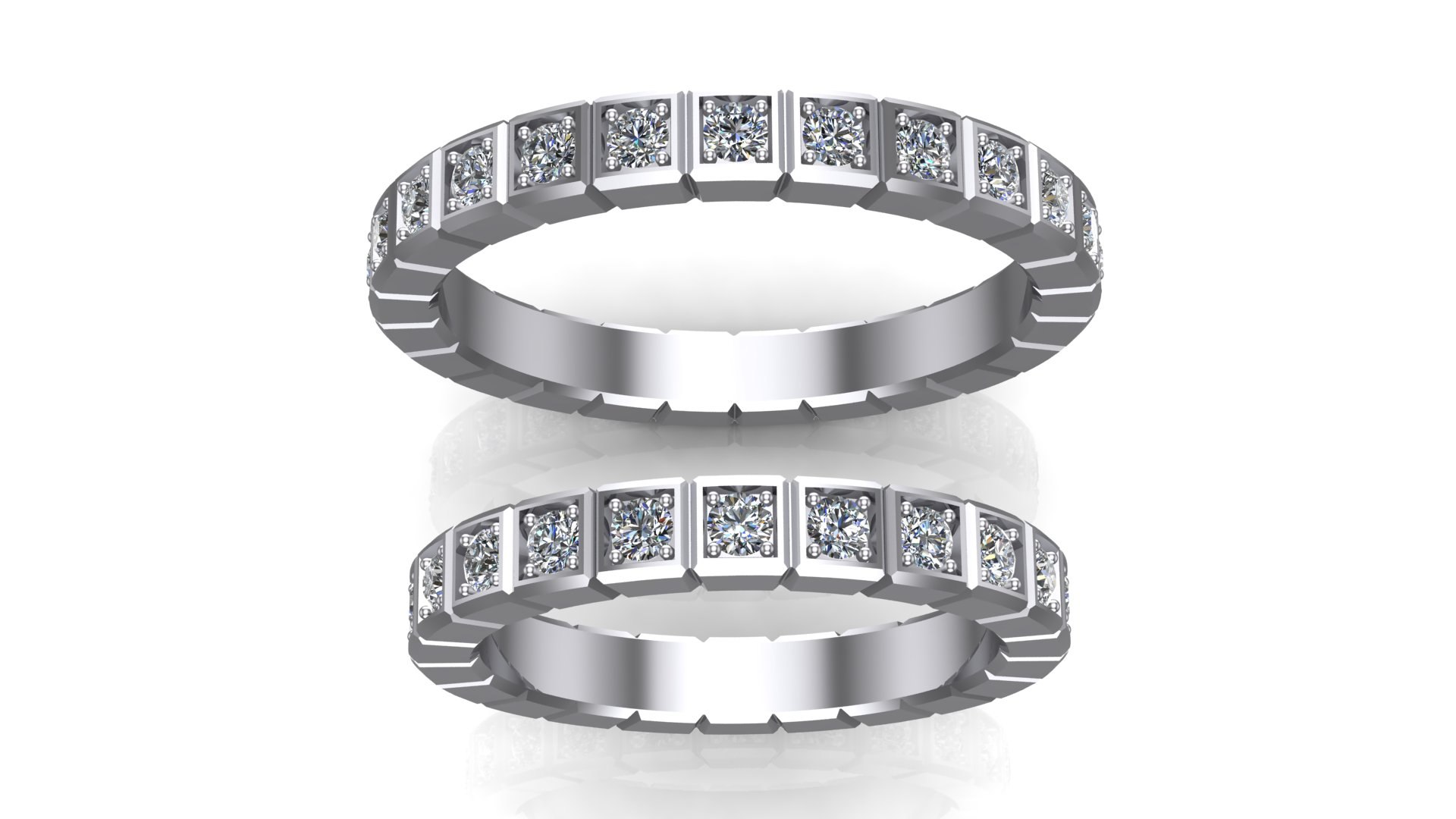 3D Chopard Wedding Bands3 Model - TurboSquid 1902952