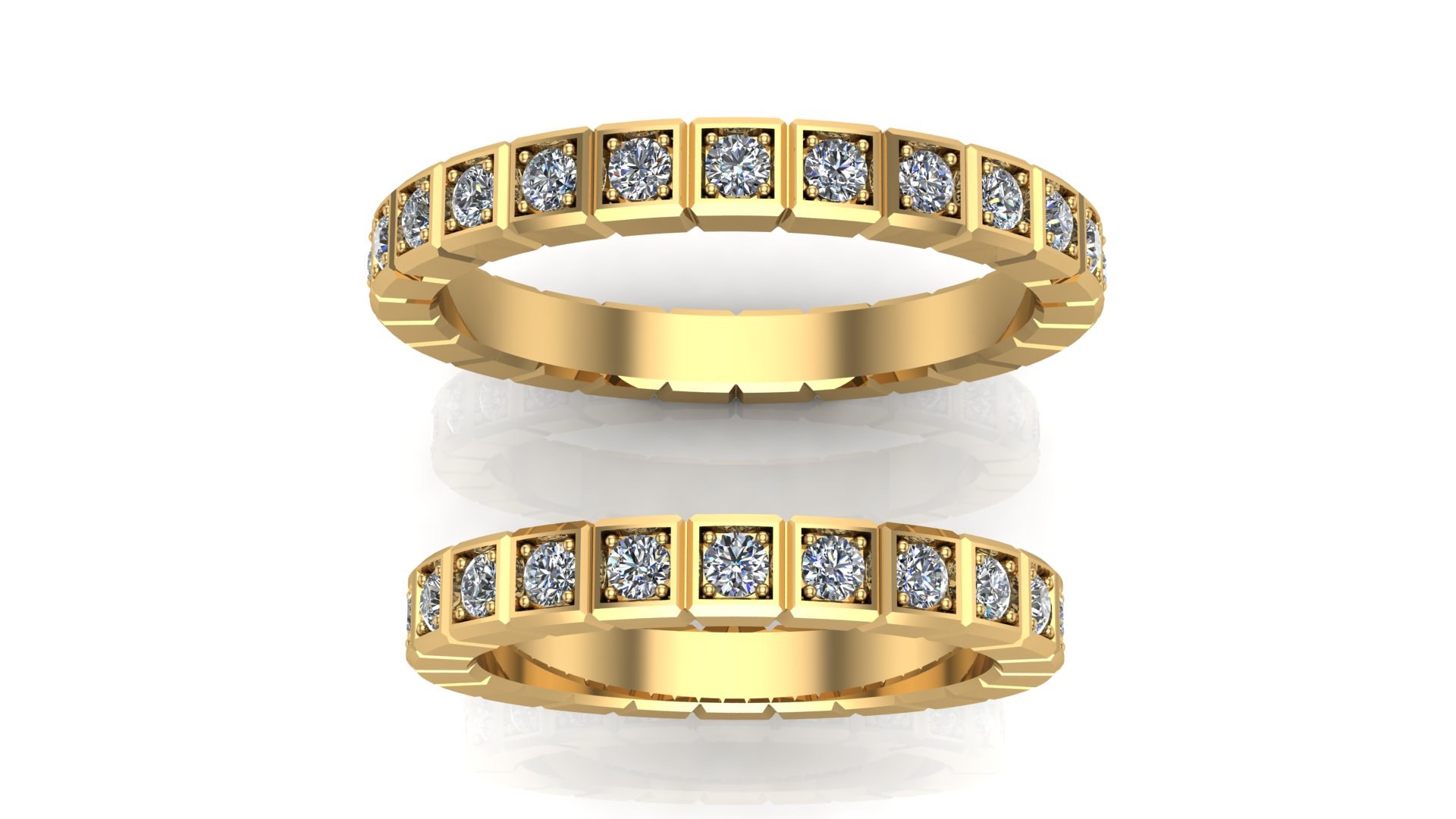3D Chopard Wedding Bands3 Model - TurboSquid 1902952