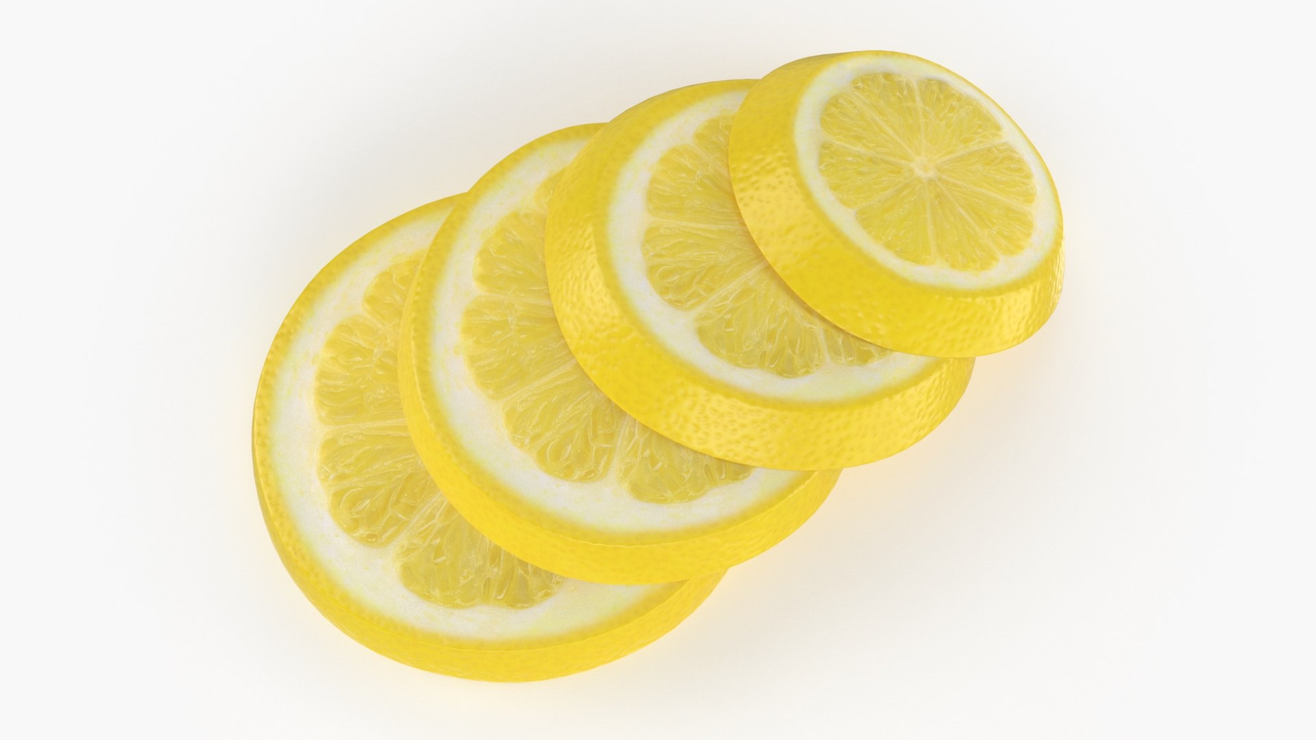 3D realistic lemon slices model - TurboSquid 1480109