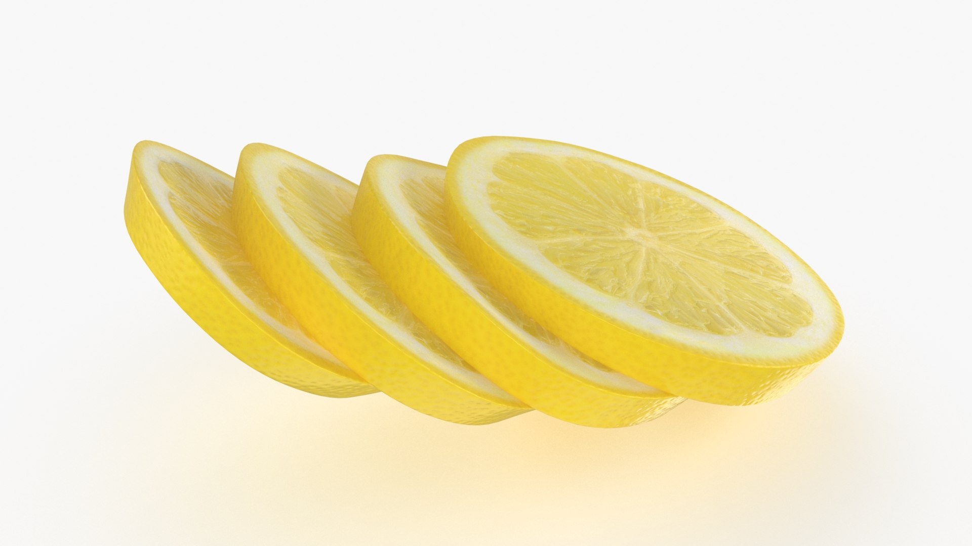 3D realistic lemon slices model - TurboSquid 1480109