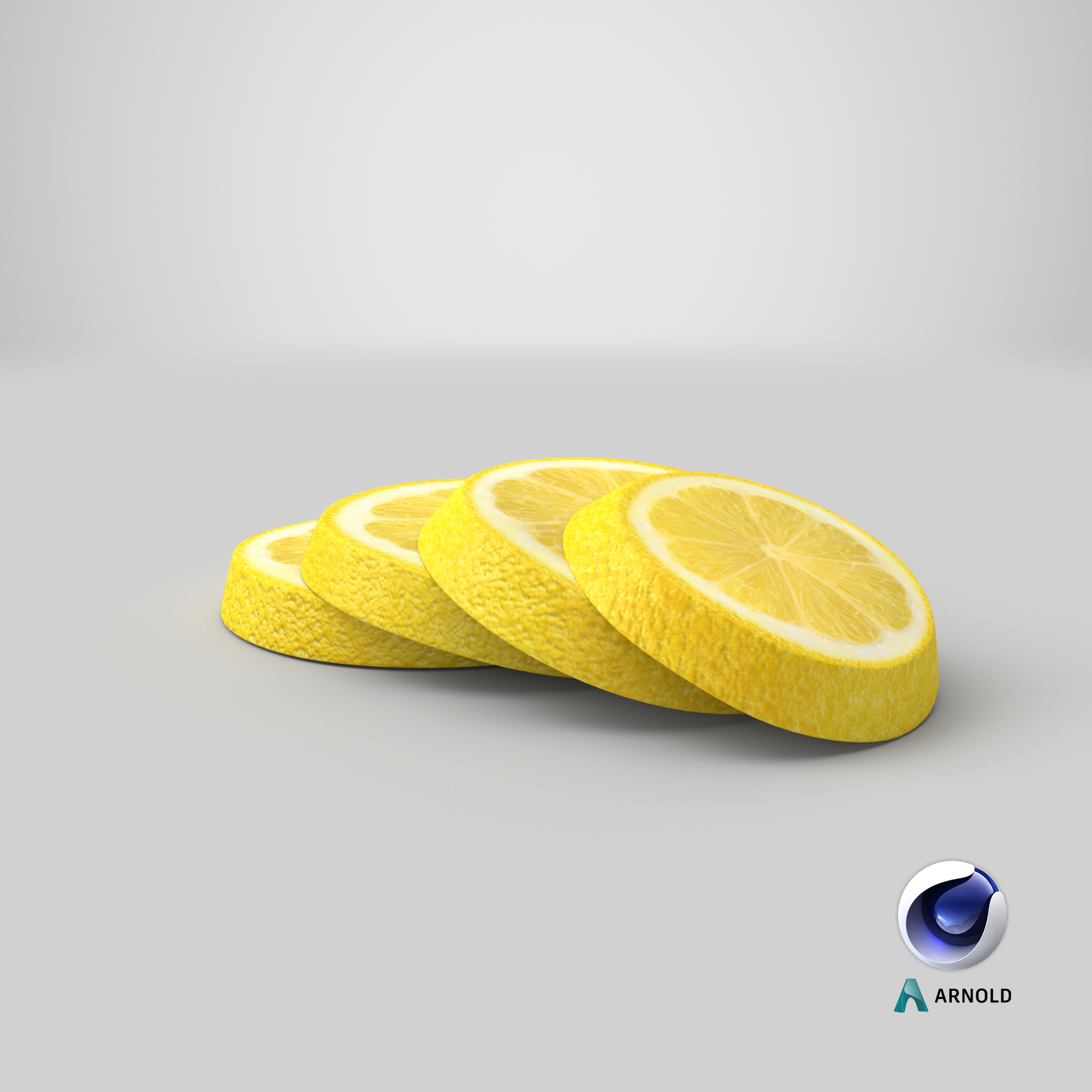 3D realistic lemon slices model - TurboSquid 1480109