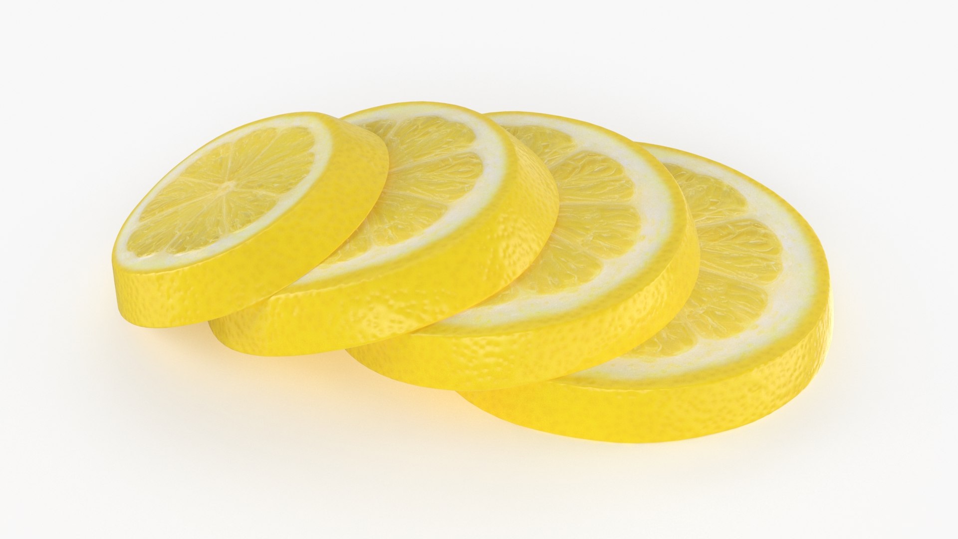 3D realistic lemon slices model - TurboSquid 1480109