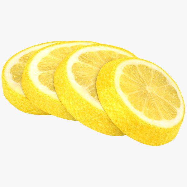 3D realistic lemon slices model - TurboSquid 1480109