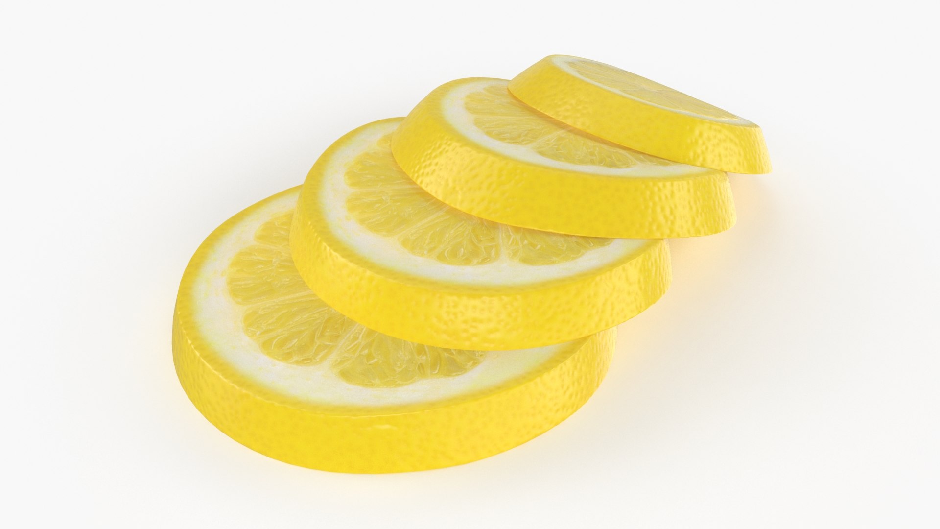 3D realistic lemon slices model - TurboSquid 1480109
