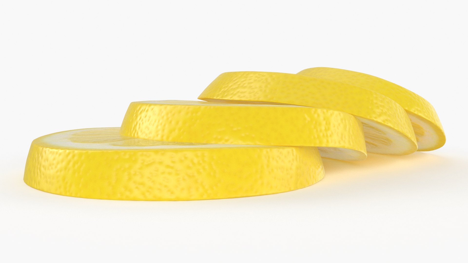 3D realistic lemon slices model - TurboSquid 1480109