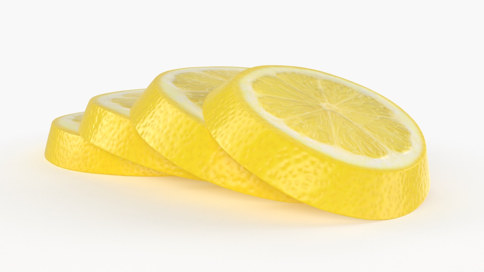 3D realistic lemon slices model - TurboSquid 1480109