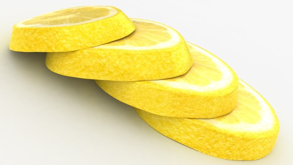 3D realistic lemon slices model - TurboSquid 1480109
