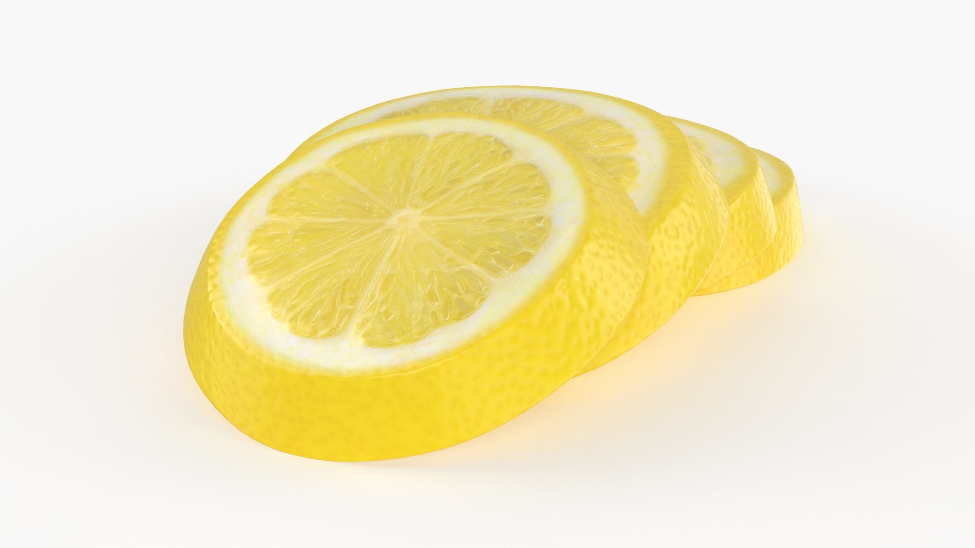 3D realistic lemon slices model - TurboSquid 1480109