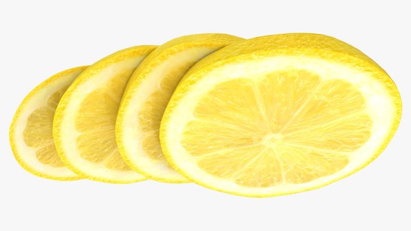 3D realistic lemon slices model - TurboSquid 1480109