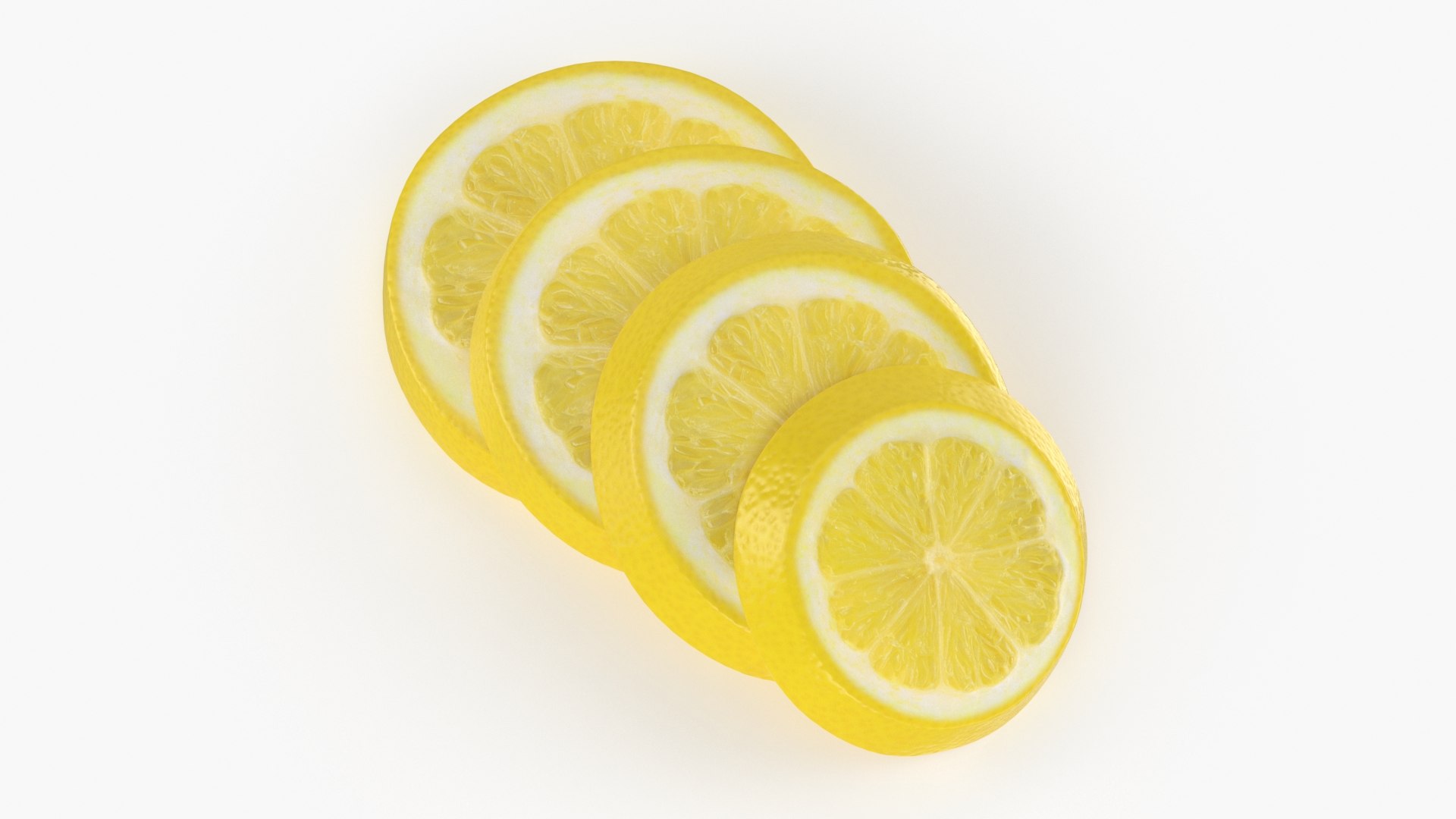 3D realistic lemon slices model - TurboSquid 1480109