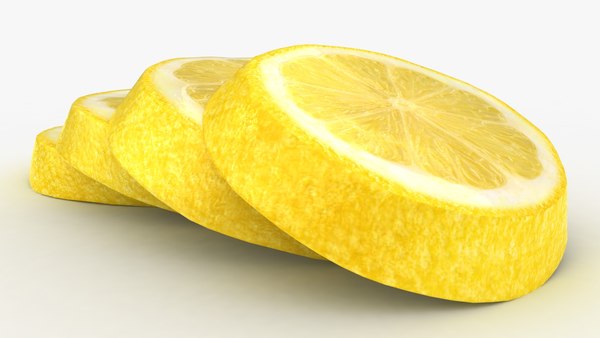 3D realistic lemon slices model - TurboSquid 1480109