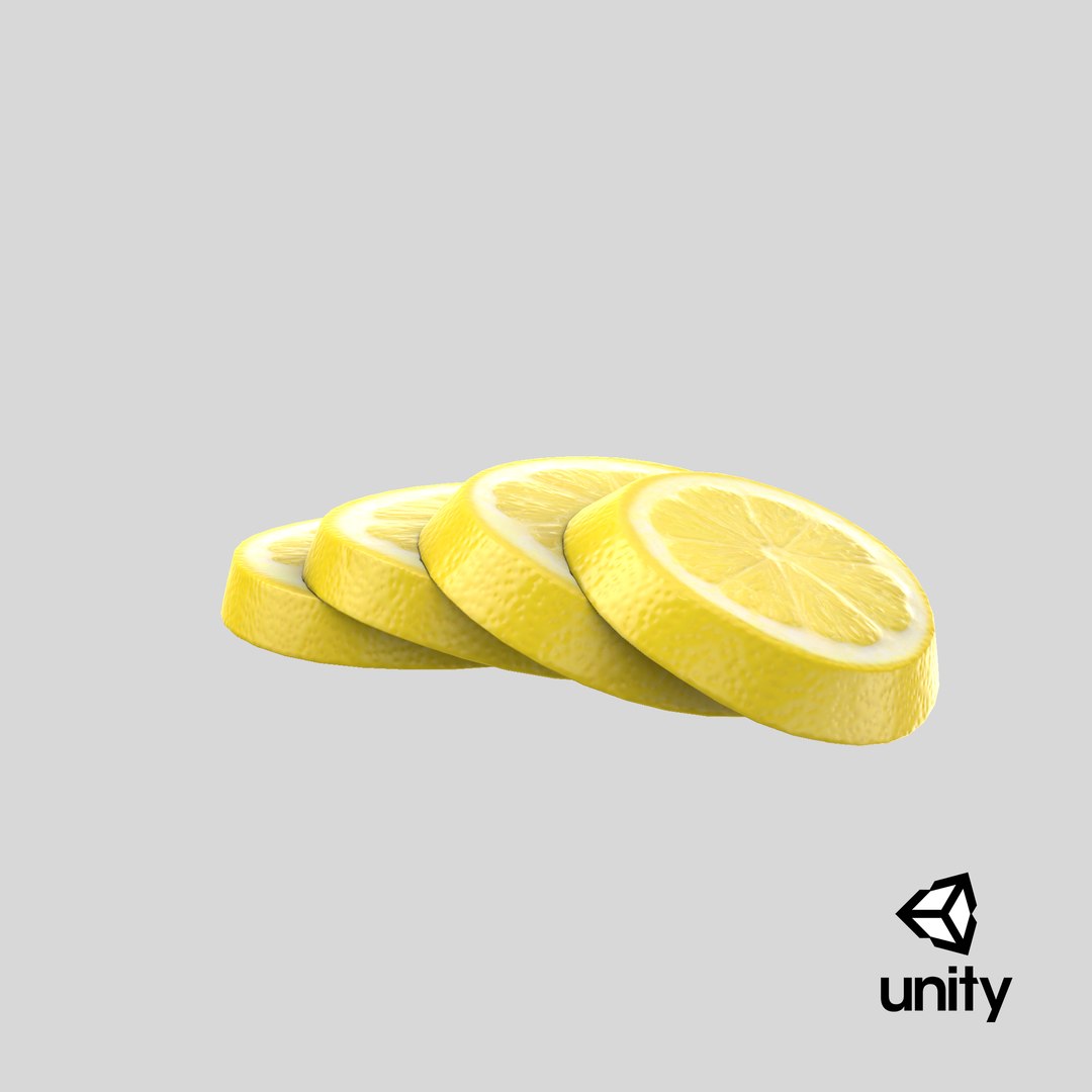 3D Realistic Lemon Slices Model - TurboSquid 1480109