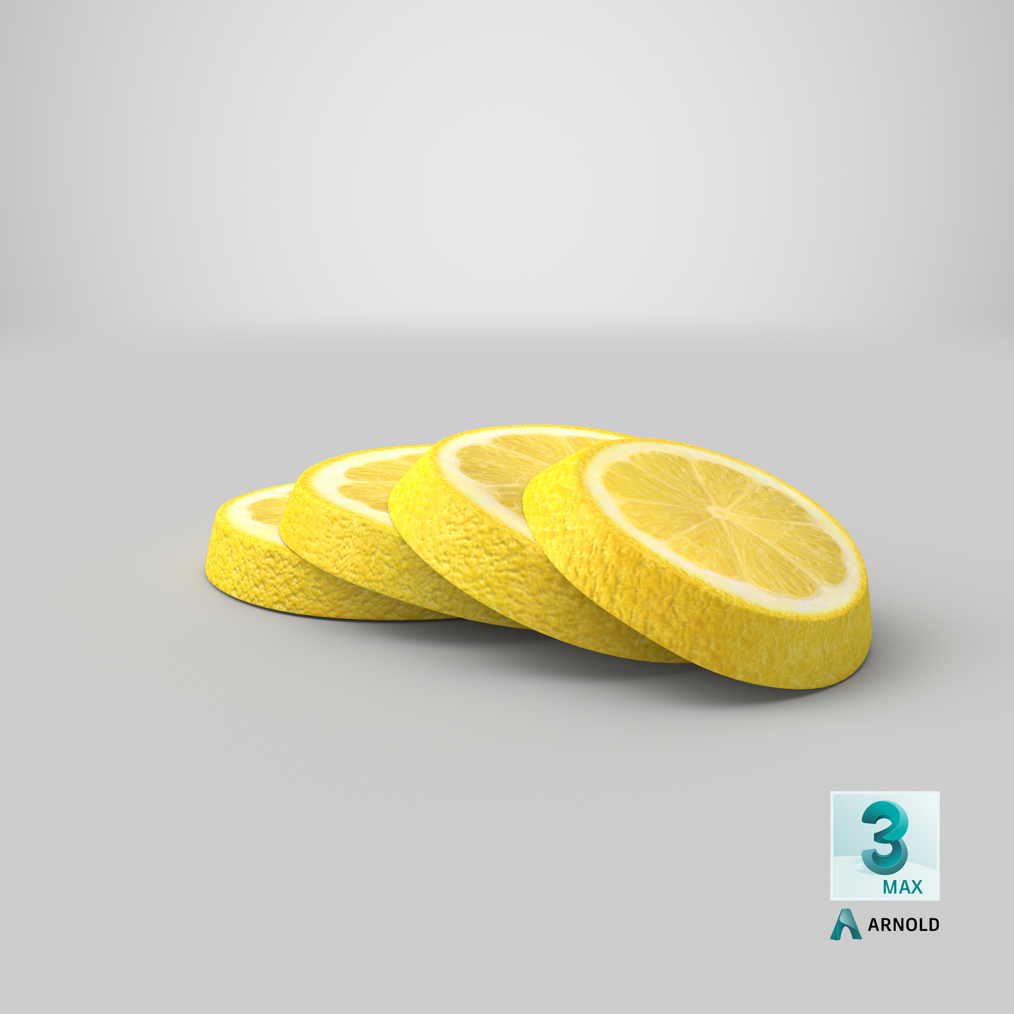 3D realistic lemon slices model - TurboSquid 1480109