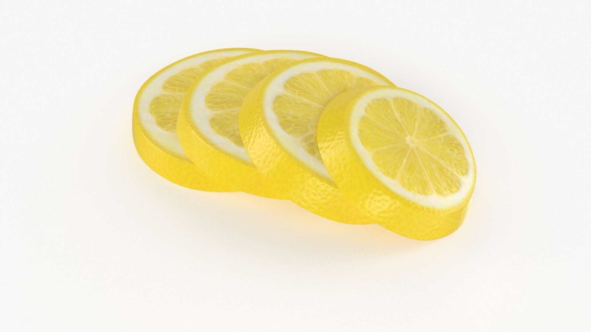 3D Realistic Lemon Slices Model - TurboSquid 1480109