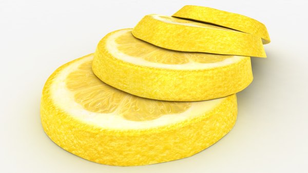 3D realistic lemon slices model - TurboSquid 1480109