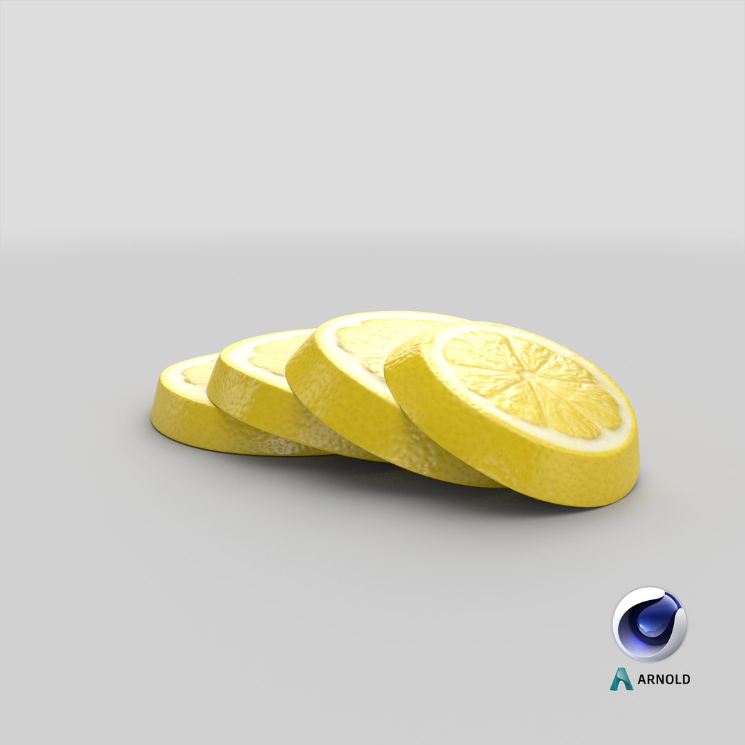 3D Realistic Lemon Slices Model - TurboSquid 1480109