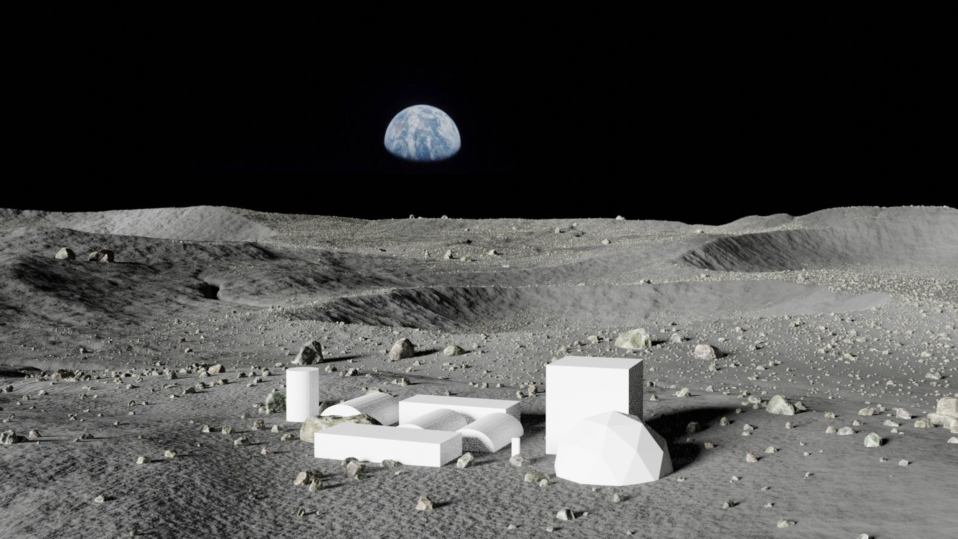 3D Lunar Blender Model - TurboSquid 1545577