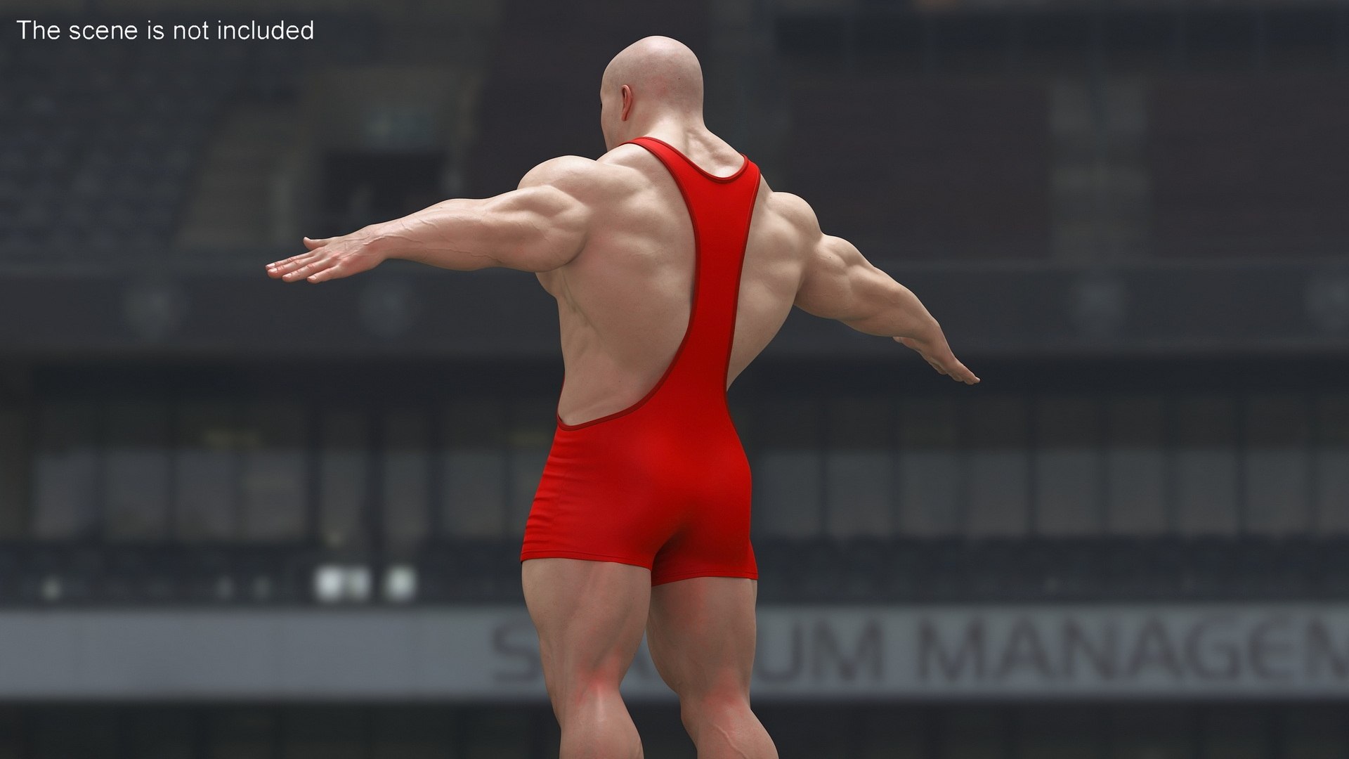 Athlete Man In Red Leotard Rigged 3D Model - TurboSquid 2312438