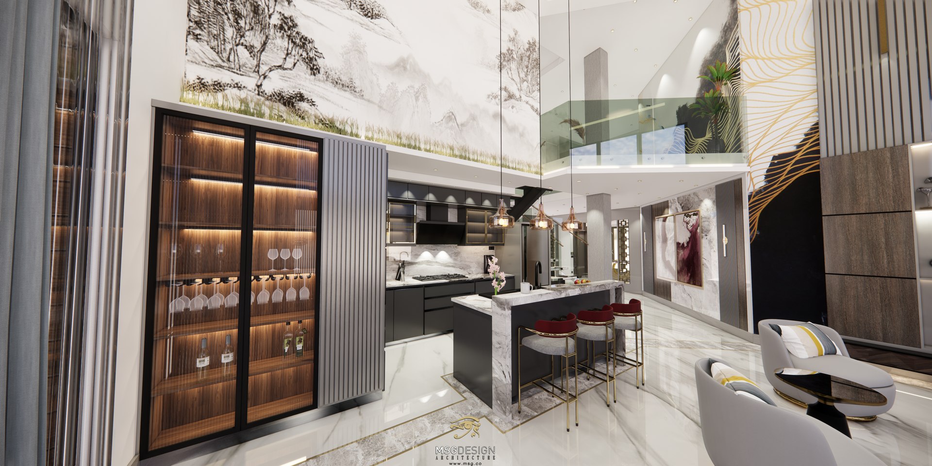 3D Loft Apartment Interior Design - TurboSquid 2131147