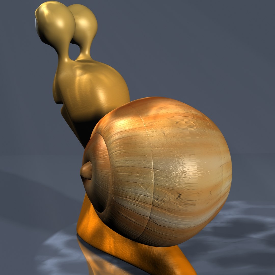 3d Cute Cartoon Snail Rigged