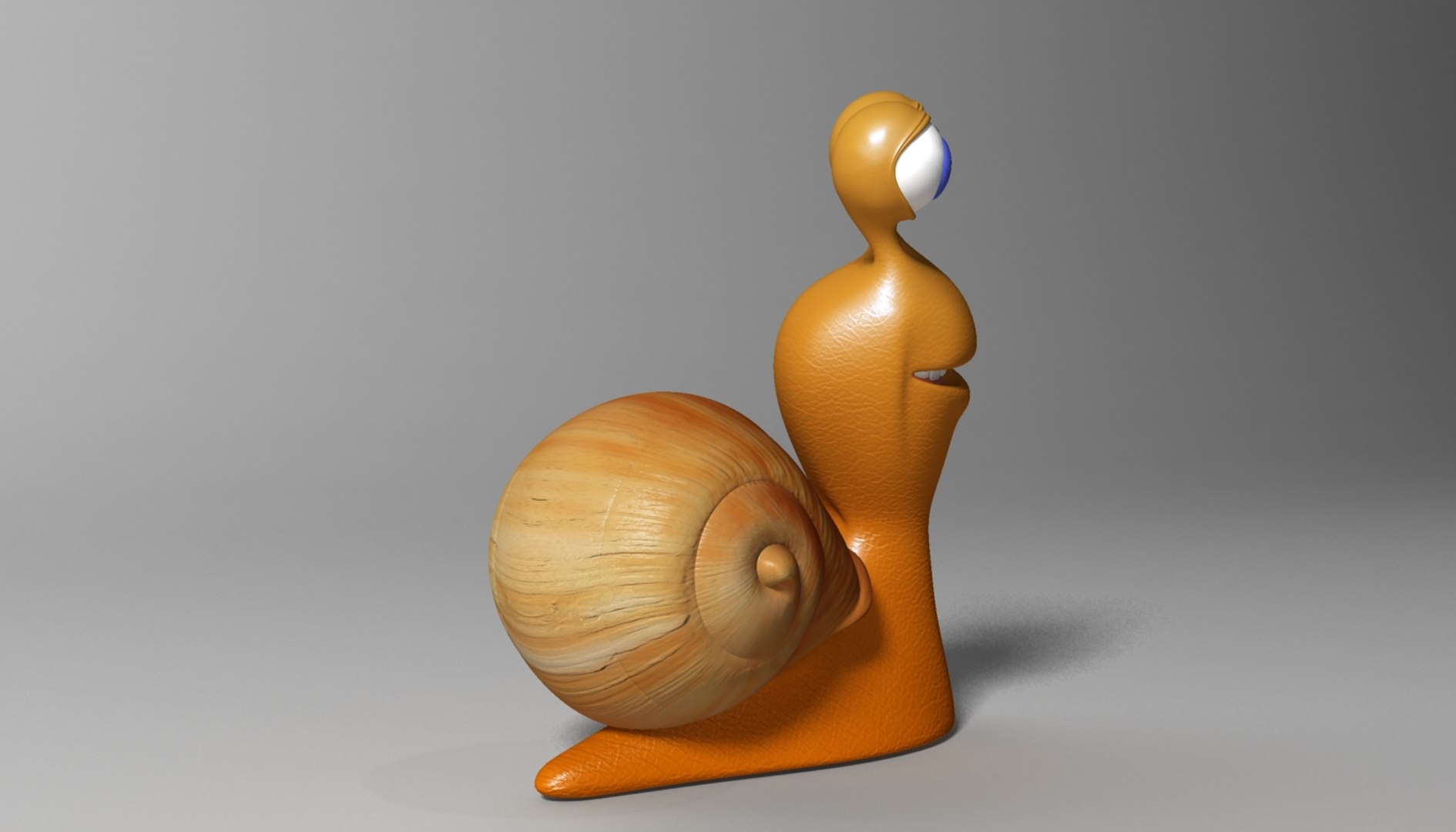 3d Cute Cartoon Snail Rigged