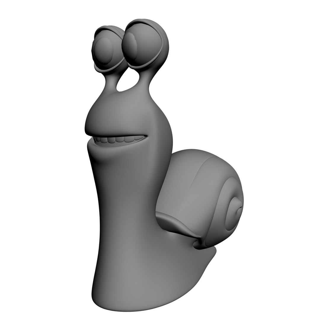3d Cute Cartoon Snail Rigged