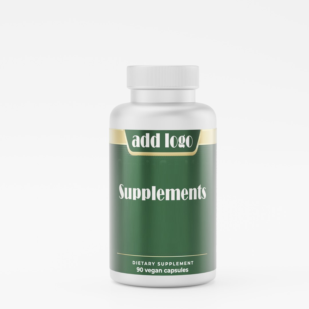 Supplement Bottle Model 3d - High Polygon Model 3D Model - TurboSquid ...