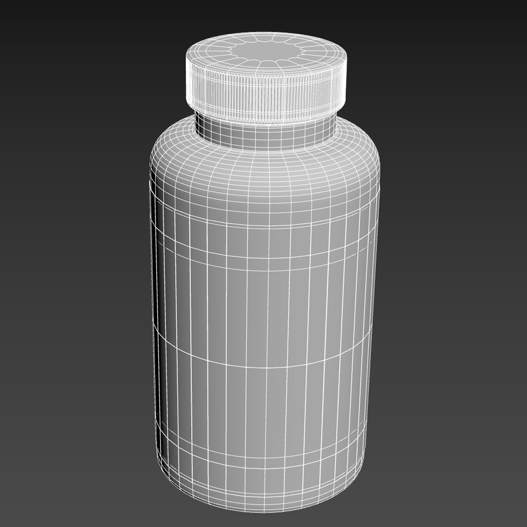Supplement Bottle Model 3d - High Polygon Model 3D Model - TurboSquid ...