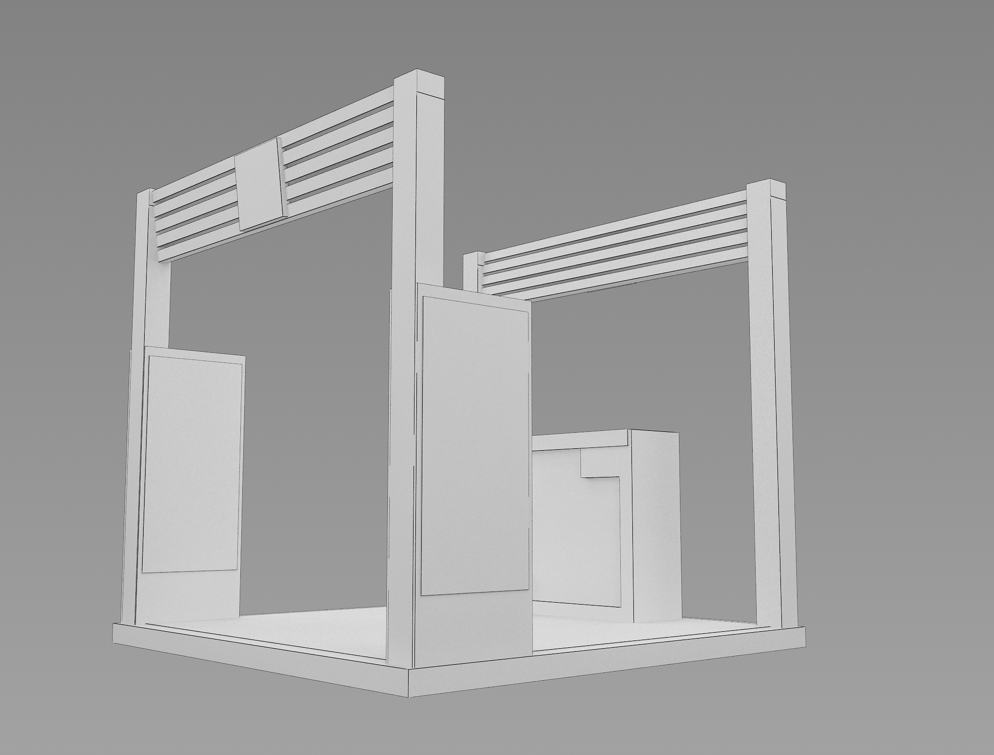 3D stand exhibition booth - TurboSquid 1669719