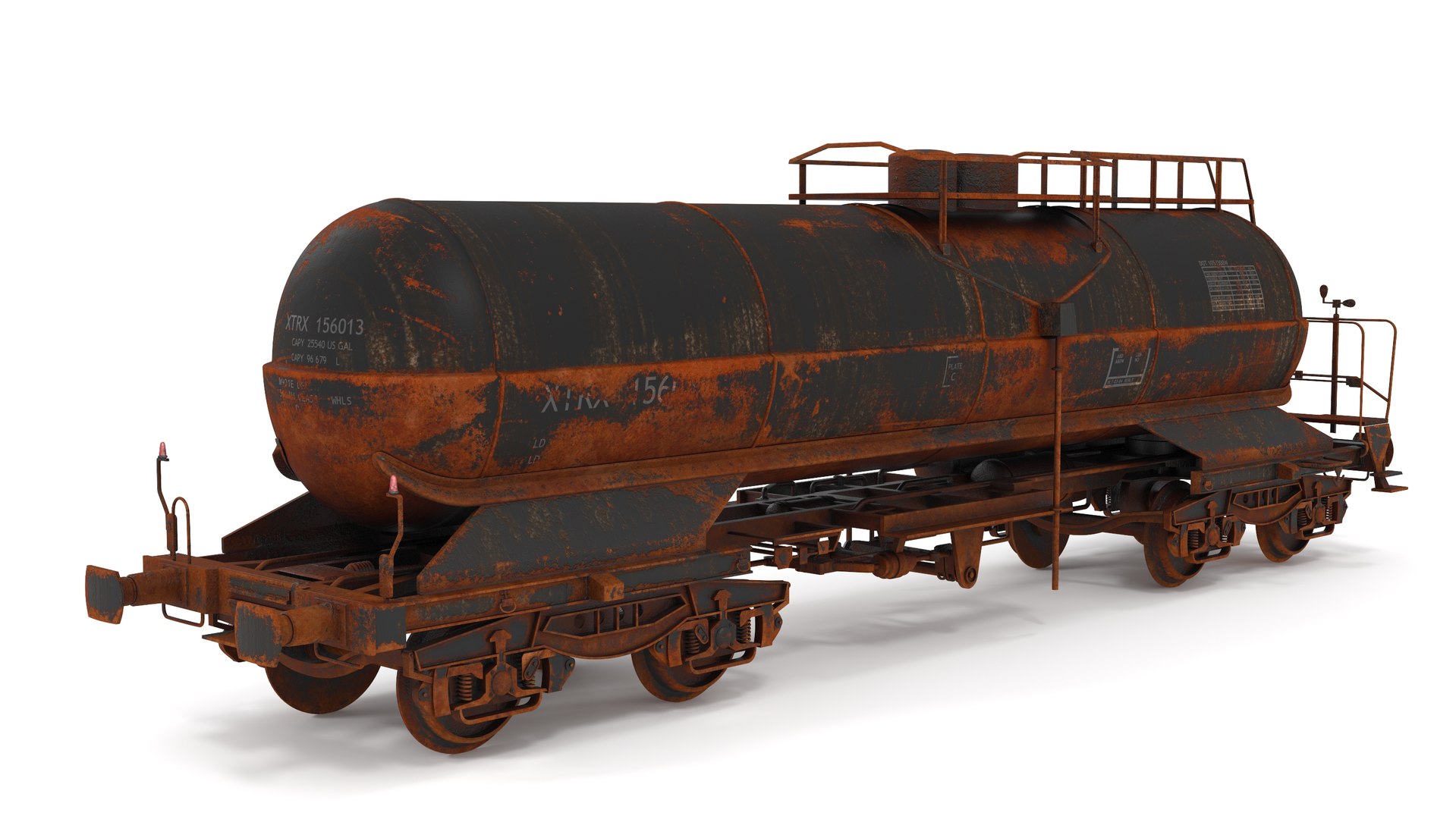 Railroad Tank Car 3D Model - TurboSquid 1990815