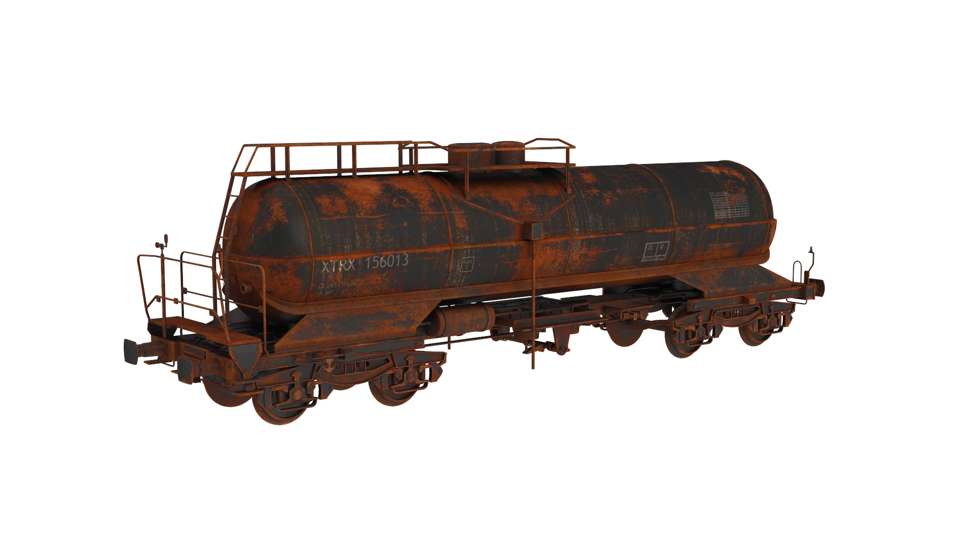 Railroad Tank Car 3D Model - TurboSquid 1990815