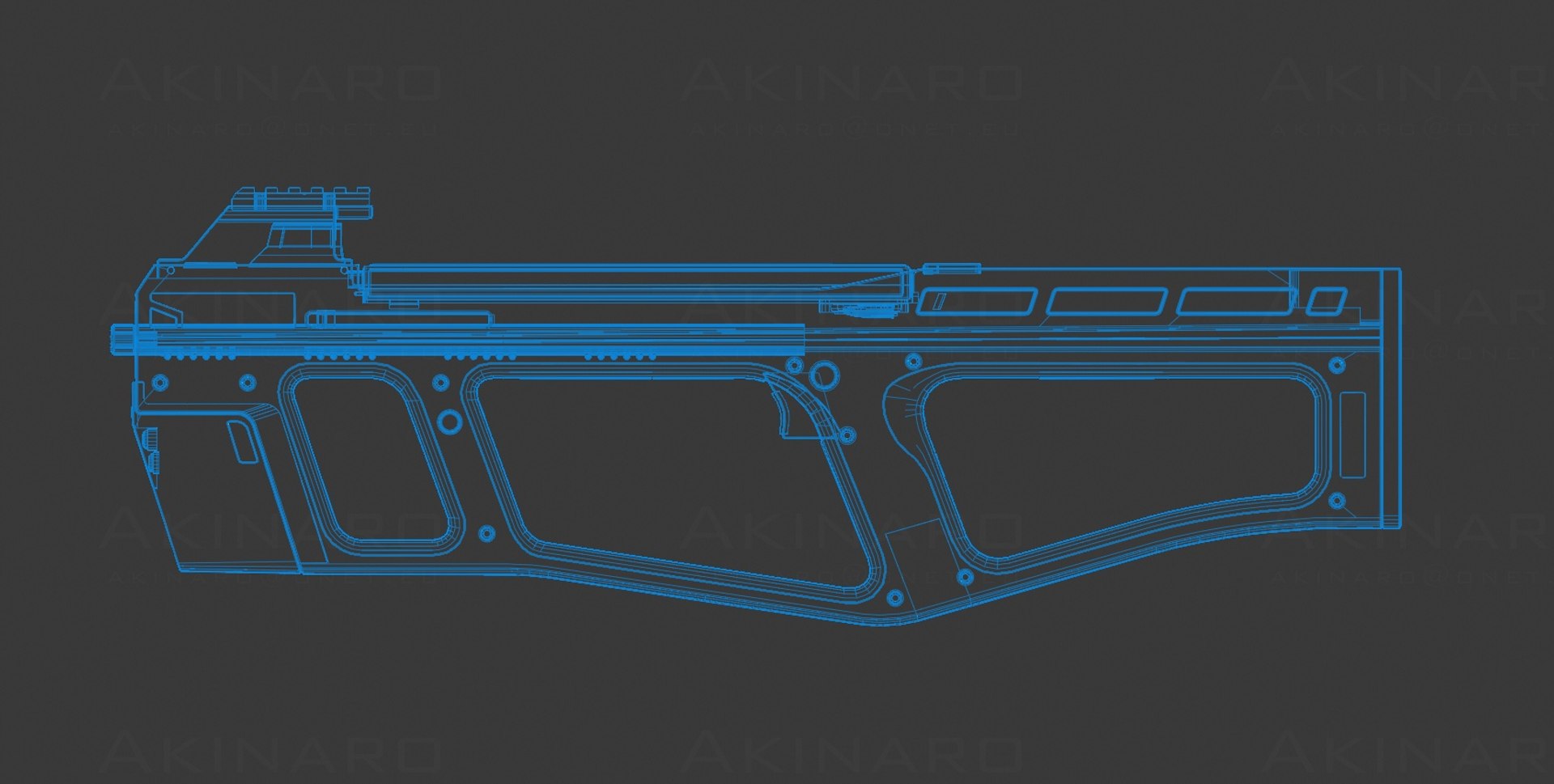 Modern Fn P90 3D Model - TurboSquid 1530109