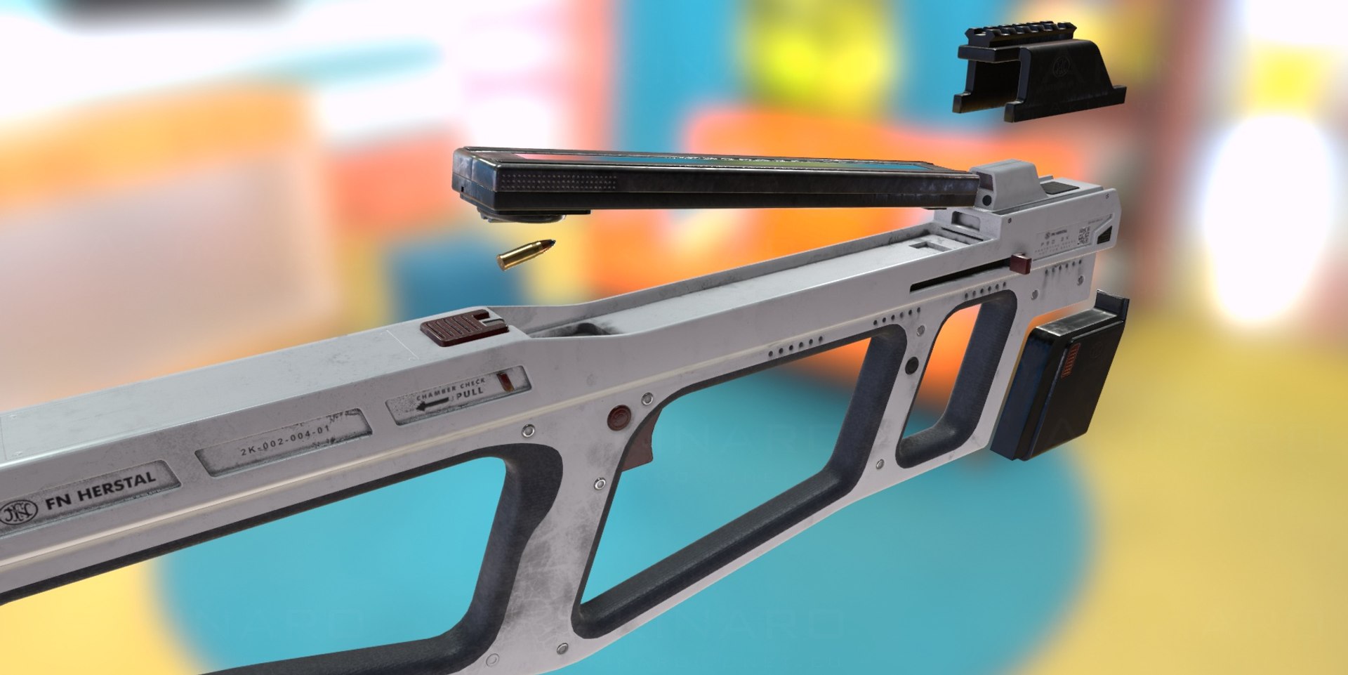 Modern Fn P90 3D Model - TurboSquid 1530109