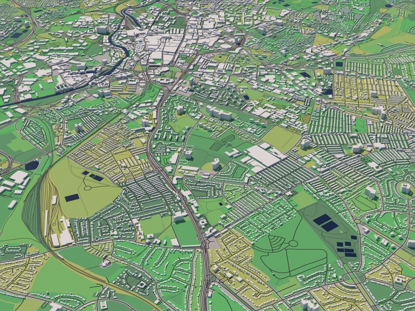 City Leeds Model - TurboSquid 1432813