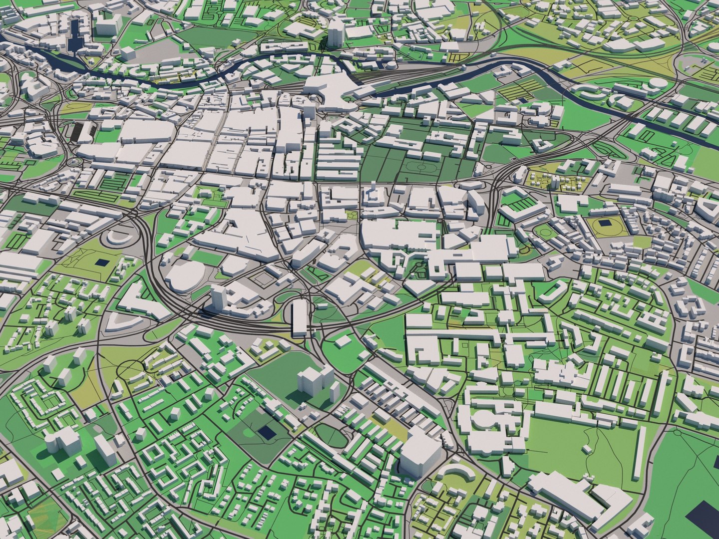 City Leeds Model - TurboSquid 1432813