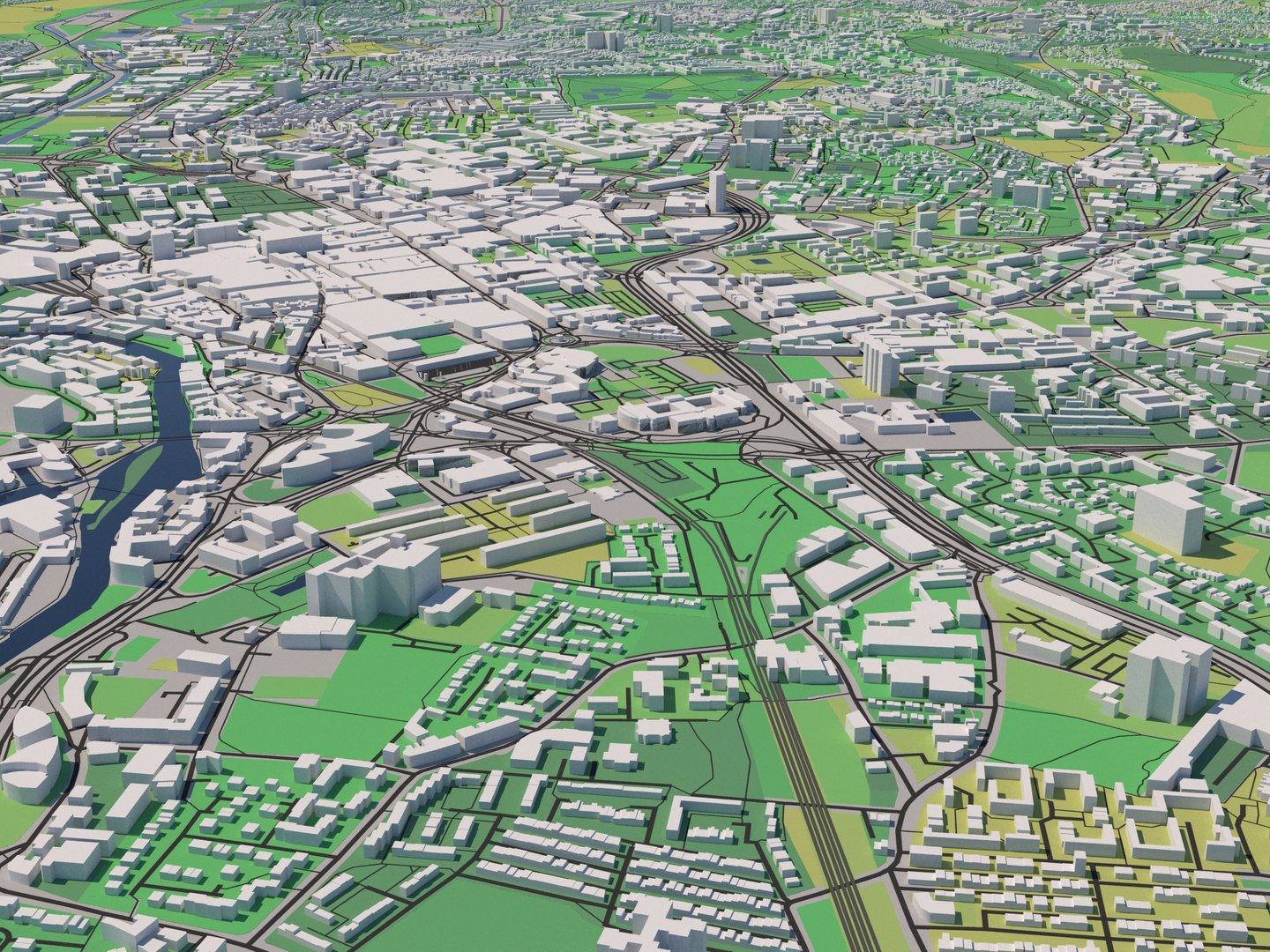 City Leeds Model - TurboSquid 1432813