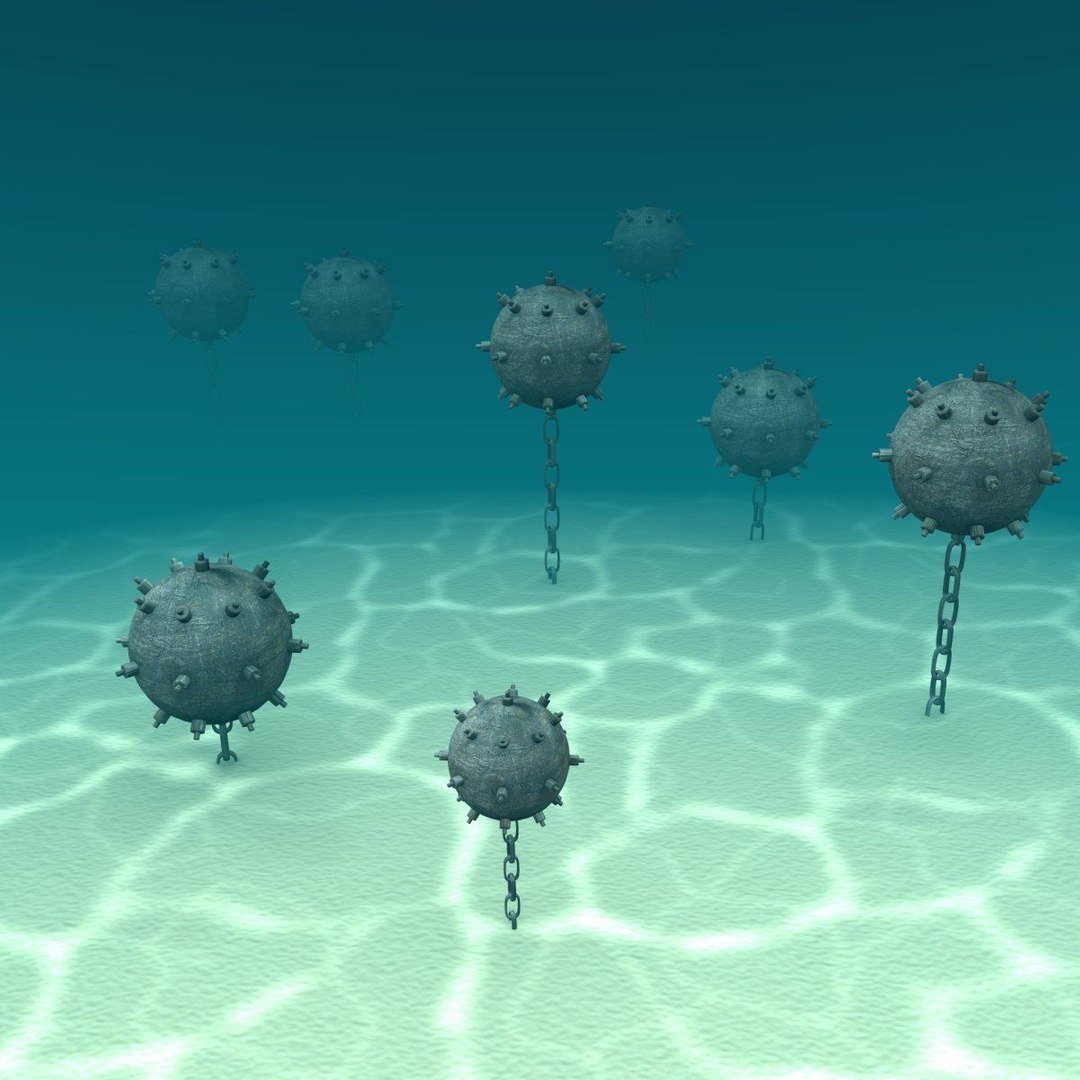 Watermine Bomb 3d Model