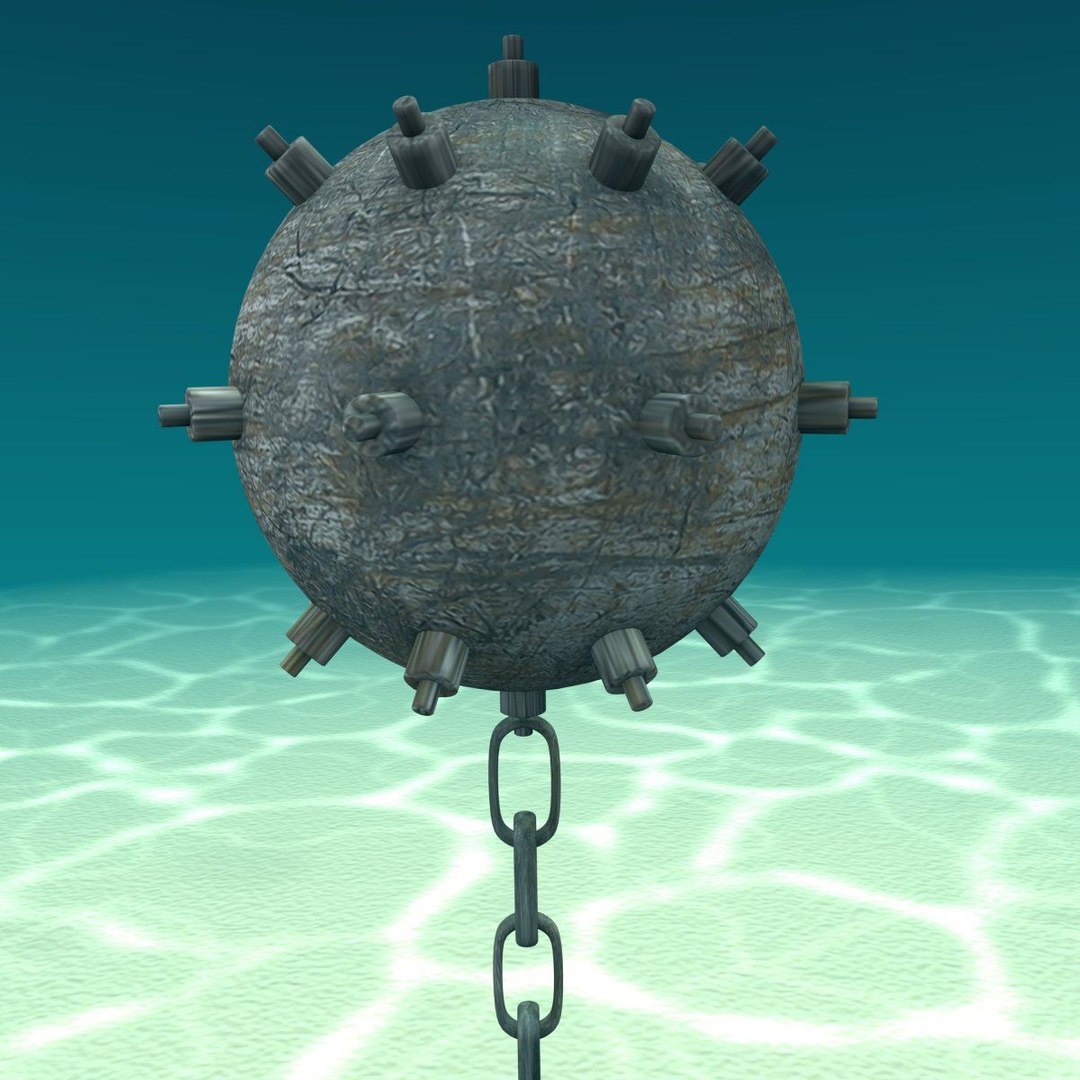 Watermine Bomb 3d Model