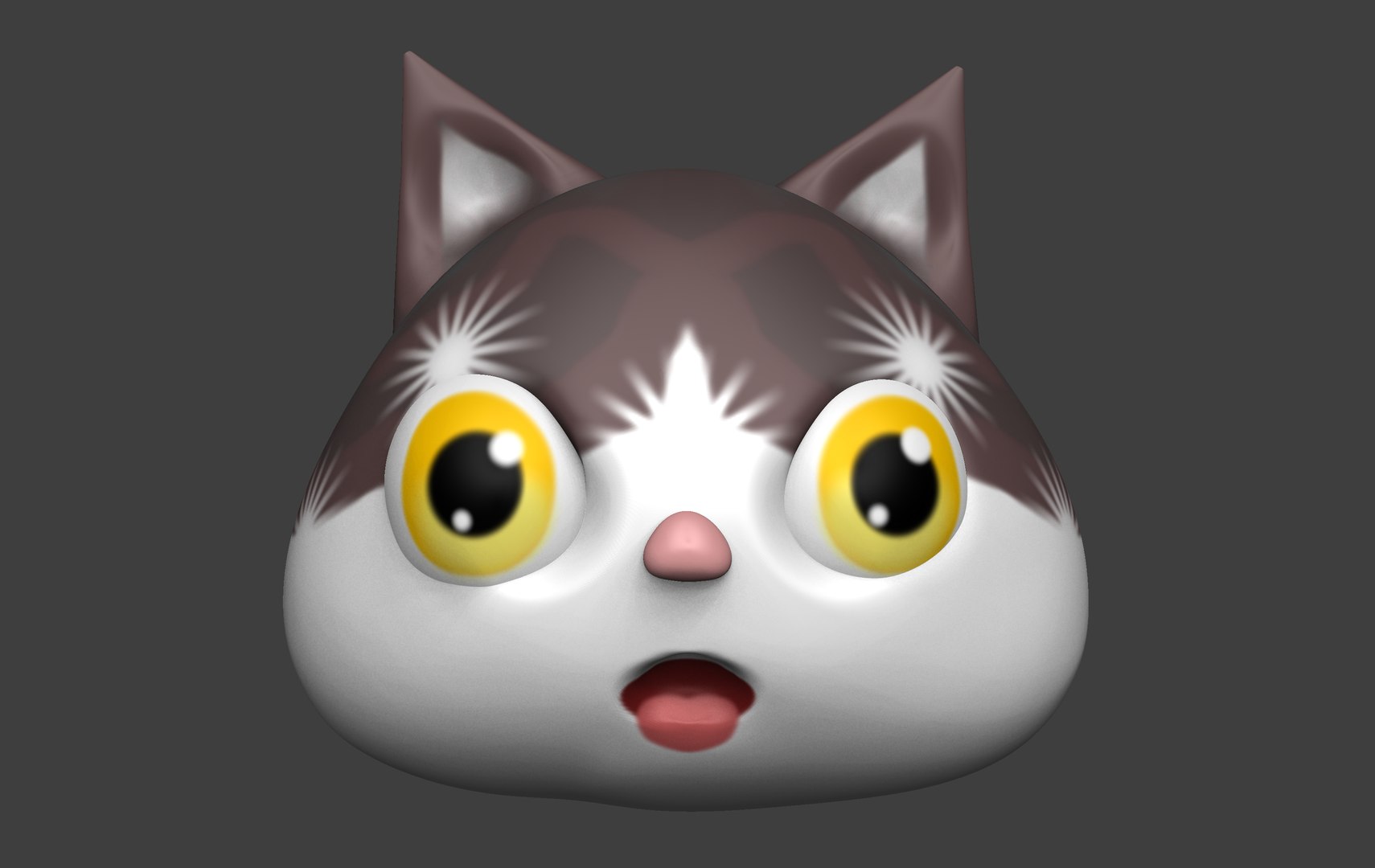 3D Model Emoji Cat - TurboSquid 2112179