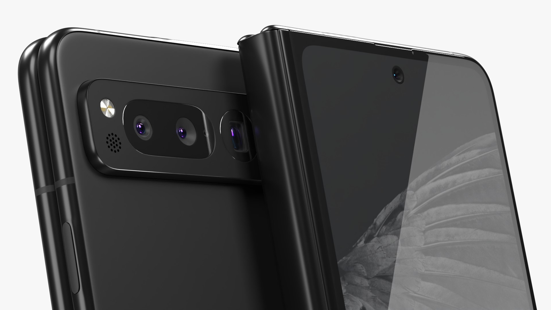 Google Pixel Fold Obsidian 3D Model - TurboSquid 2072651