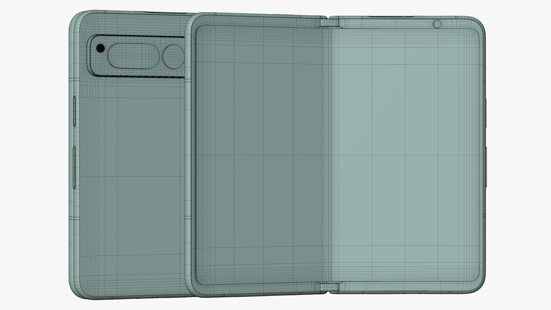 Google Pixel Fold Obsidian 3D Model - TurboSquid 2072651