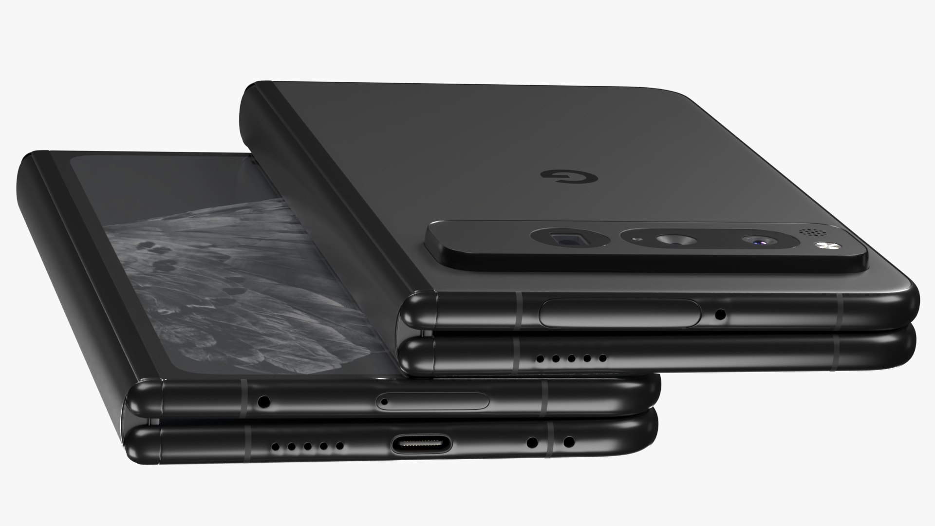 Google Pixel Fold Obsidian 3D Model - TurboSquid 2072651
