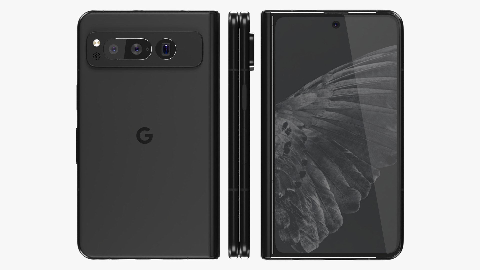 Google Pixel Fold Obsidian 3D Model - TurboSquid 2072651