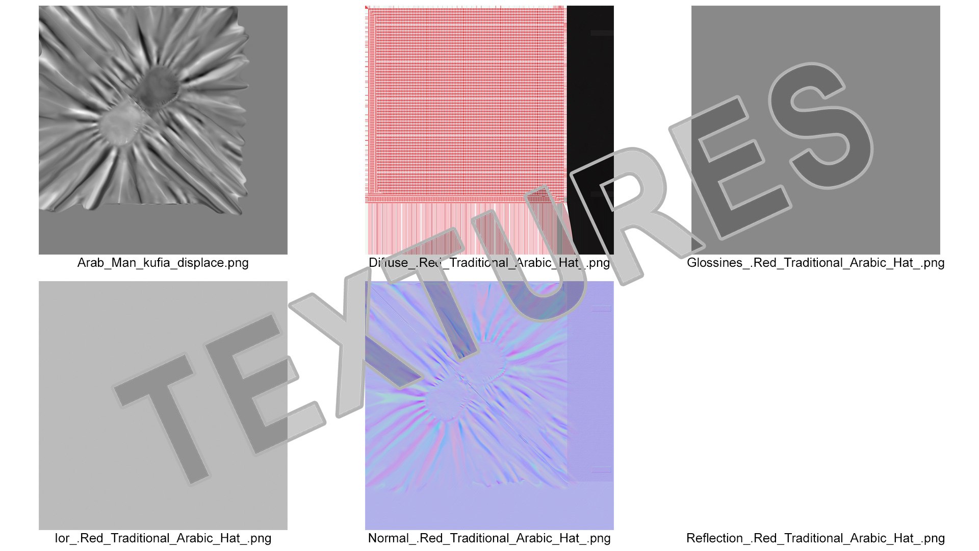 Red Traditional Arabic Hat 3D model - TurboSquid 1948092