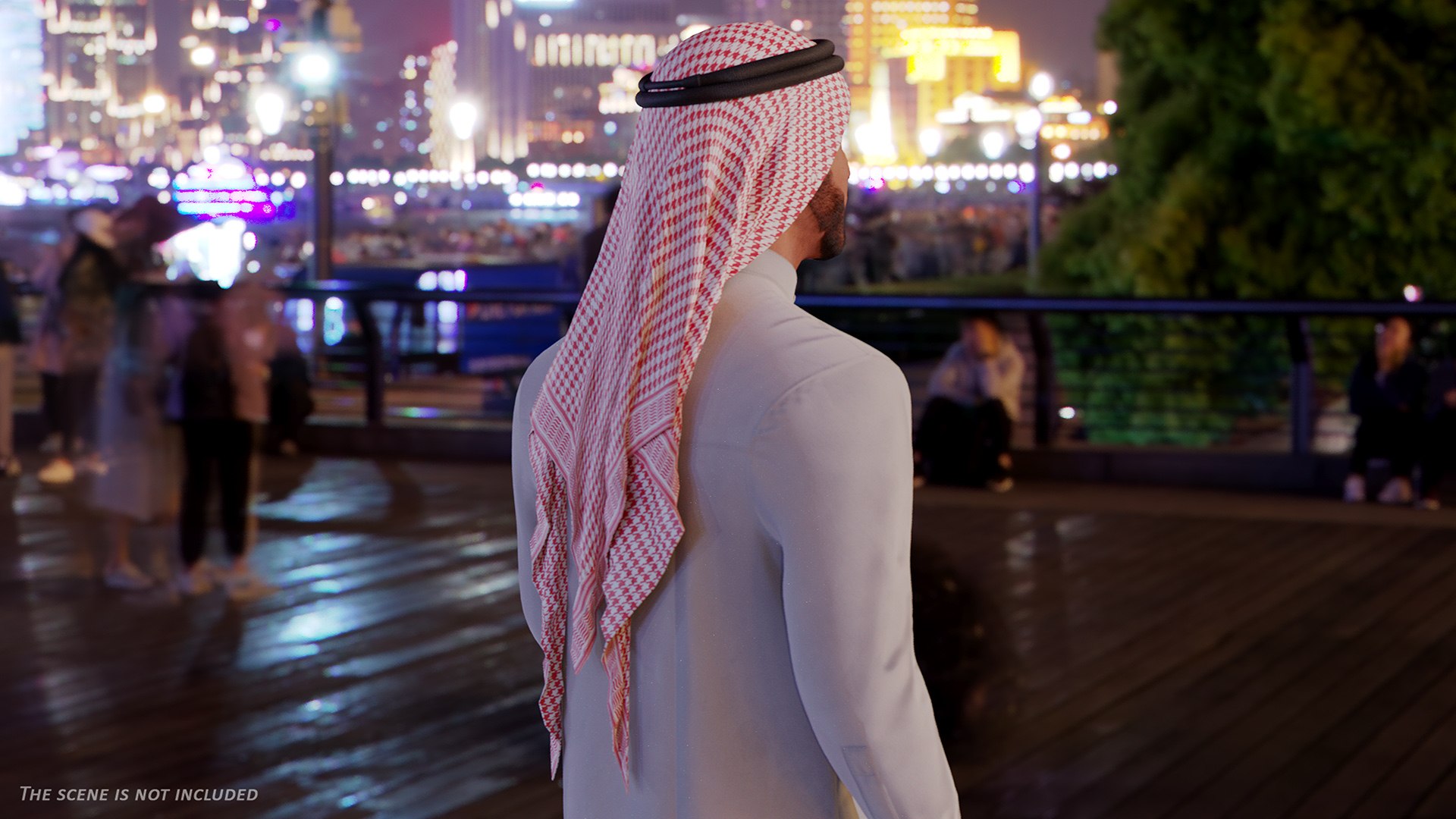 Red Traditional Arabic Hat 3D Model - TurboSquid 1948092