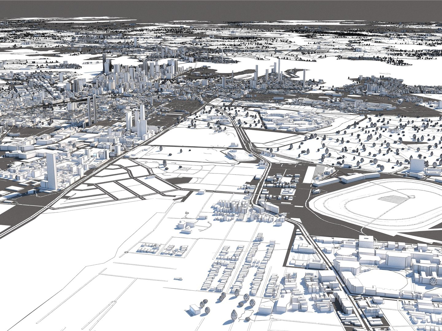 Buildings houses maps 3D model - TurboSquid 1611589