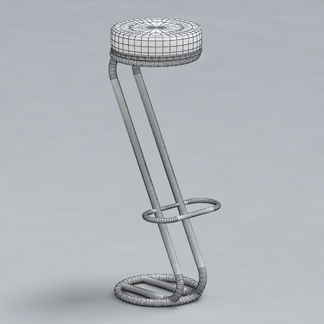 3d bar stool model